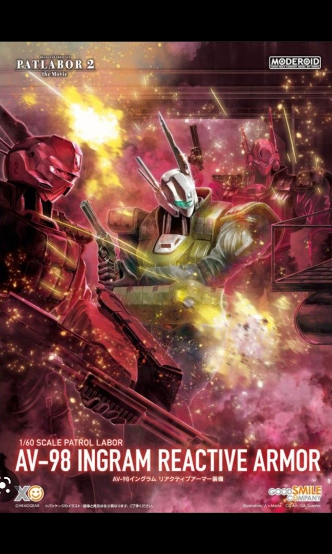 AV 98 Ingram Reactive Armor 1/60 GoodSmile, 興趣及遊戲, 玩具 & 遊戲類 - Carousell