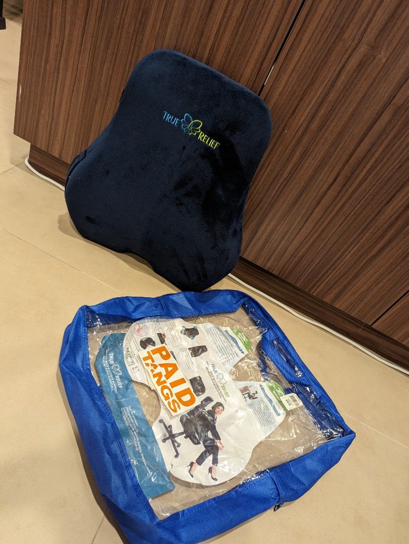 Back support memory foam cushion True Relief, Health & Nutrition ...