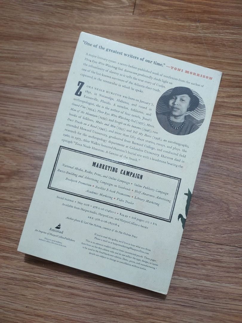 Barracoon: The Story of the Last "Black Cargo" by Zora Neale Hurston ...