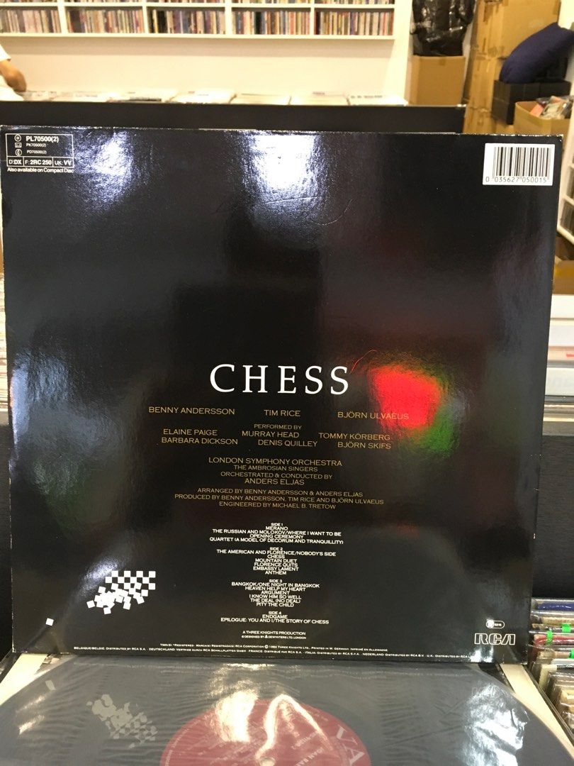 Benny Andersson - Chess lp, Hobbies & Toys, Music & Media, Vinyls on ...