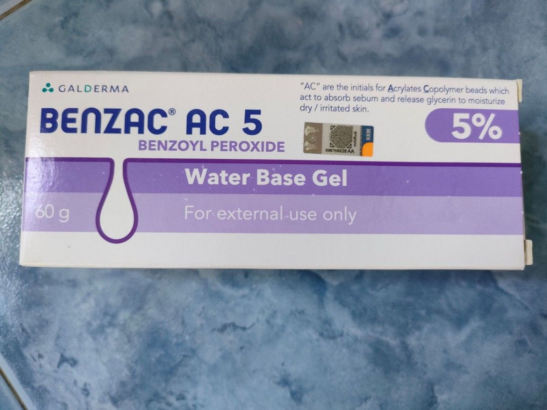 Benzac AC 5% 60g, Beauty & Personal Care, Face, Face Care on Carousell