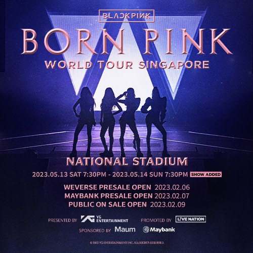 BLACKPINK BORN PINK WORLD TOUR - SINGAPORE, Tickets & Vouchers, Event ...
