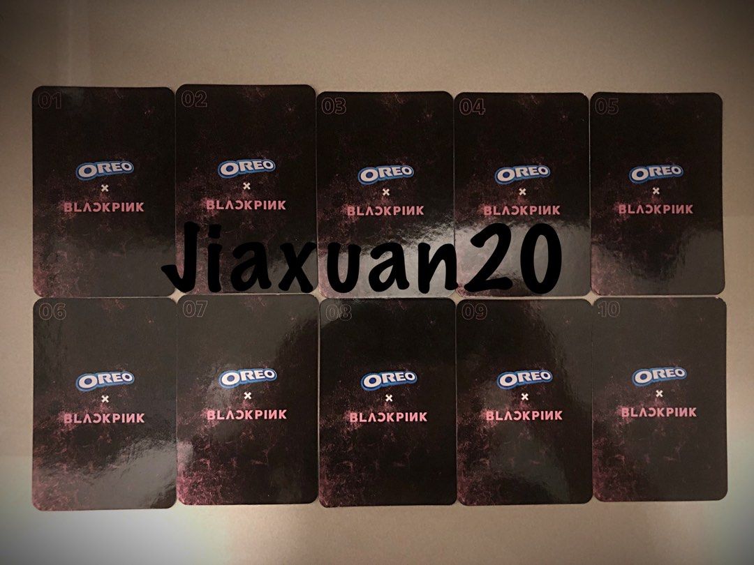 Blackpink X Oreo - FULL SET with all 10 Cards!, Hobbies & Toys ...