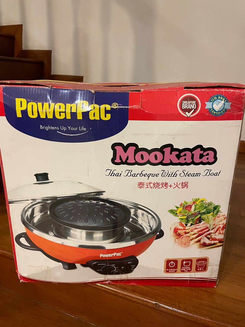 BN (in sealed box) Powerpac Mookata (bbq with steamboat), Furniture ...