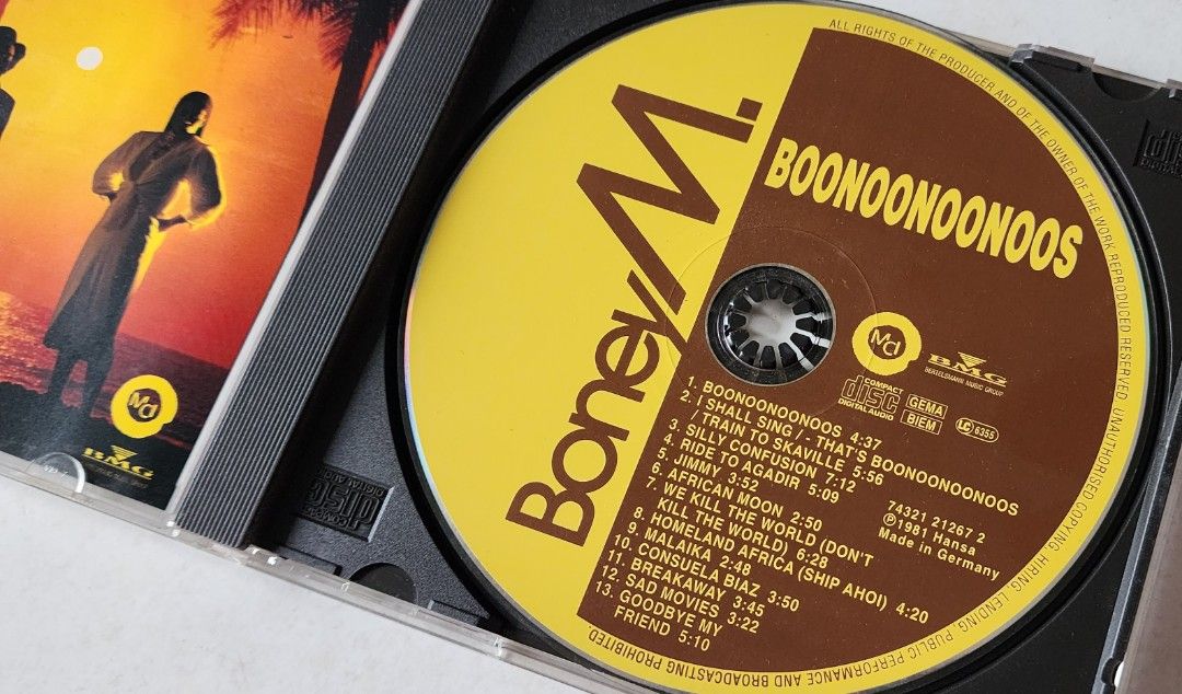 Boney M ~ Boonoonoonoos ( SONOPRESS ) ( PRINTED IN GERMANY ) CD ...