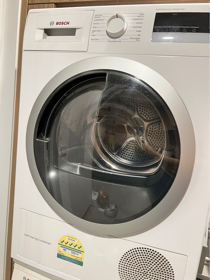 Bosch 9kg Heat pump condenser dryer, TV & Home Appliances, Washing ...