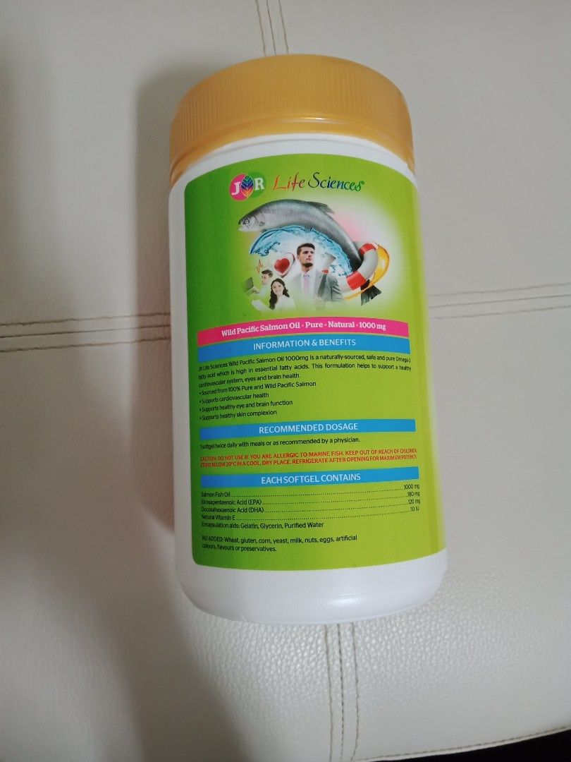 Brand New Life Sciences Wild Pacific Salmon Oil 1000mg, Health ...