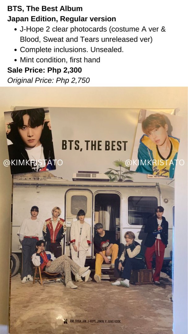 BTS The Best album Japan Ed., Hobbies & Toys, Memorabilia ...