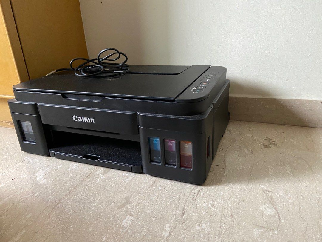 Canon PIXMA G3000 multi-function WiFi colour Inkjet Printer, Computers ...