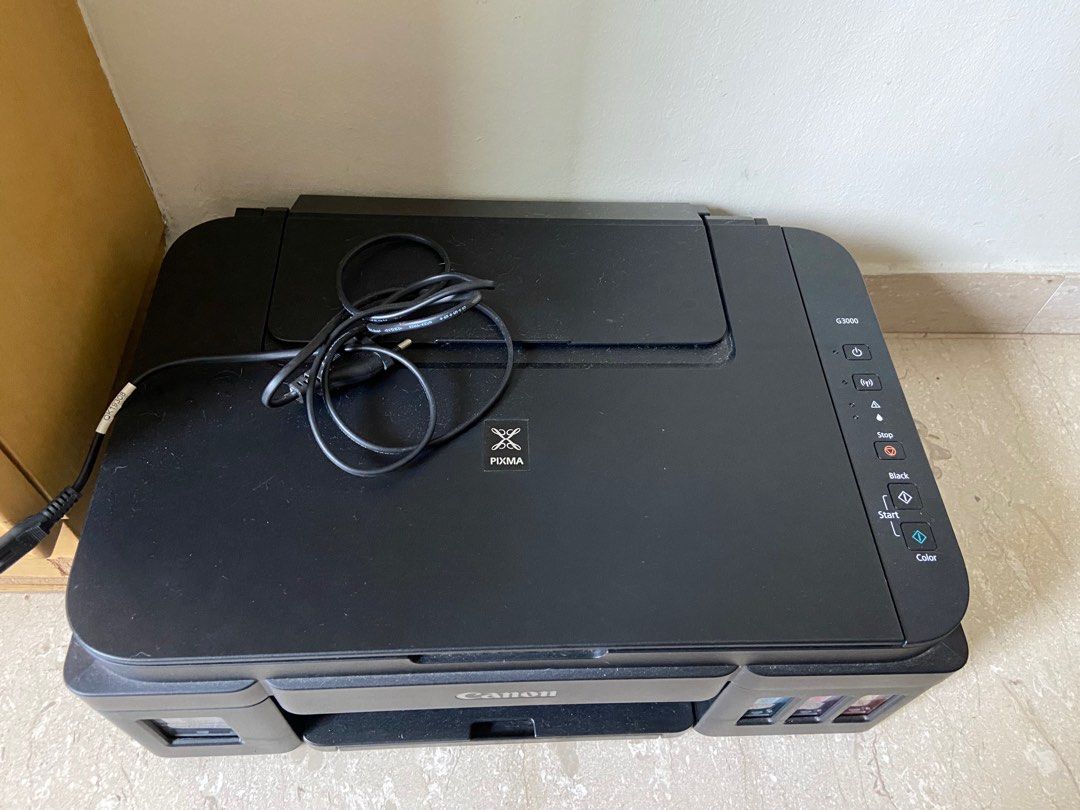 Canon PIXMA G3000 multi-function WiFi colour Inkjet Printer, Computers ...