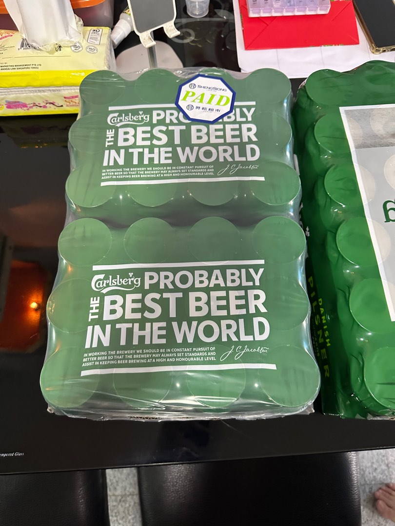 1 x Carlsberg Beer and 2 x Smooth Draught Carton, Food & Drinks ...