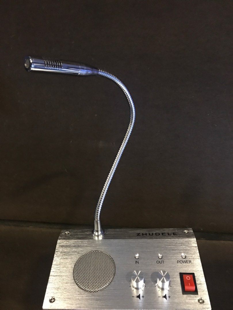 Intercom two way audio clear sound for cashier, pawnshop, teller and ...