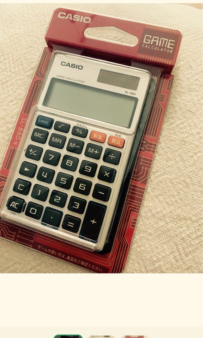 Vintage Casio calculator SL880, Hobbies & Toys, Memorabilia ...