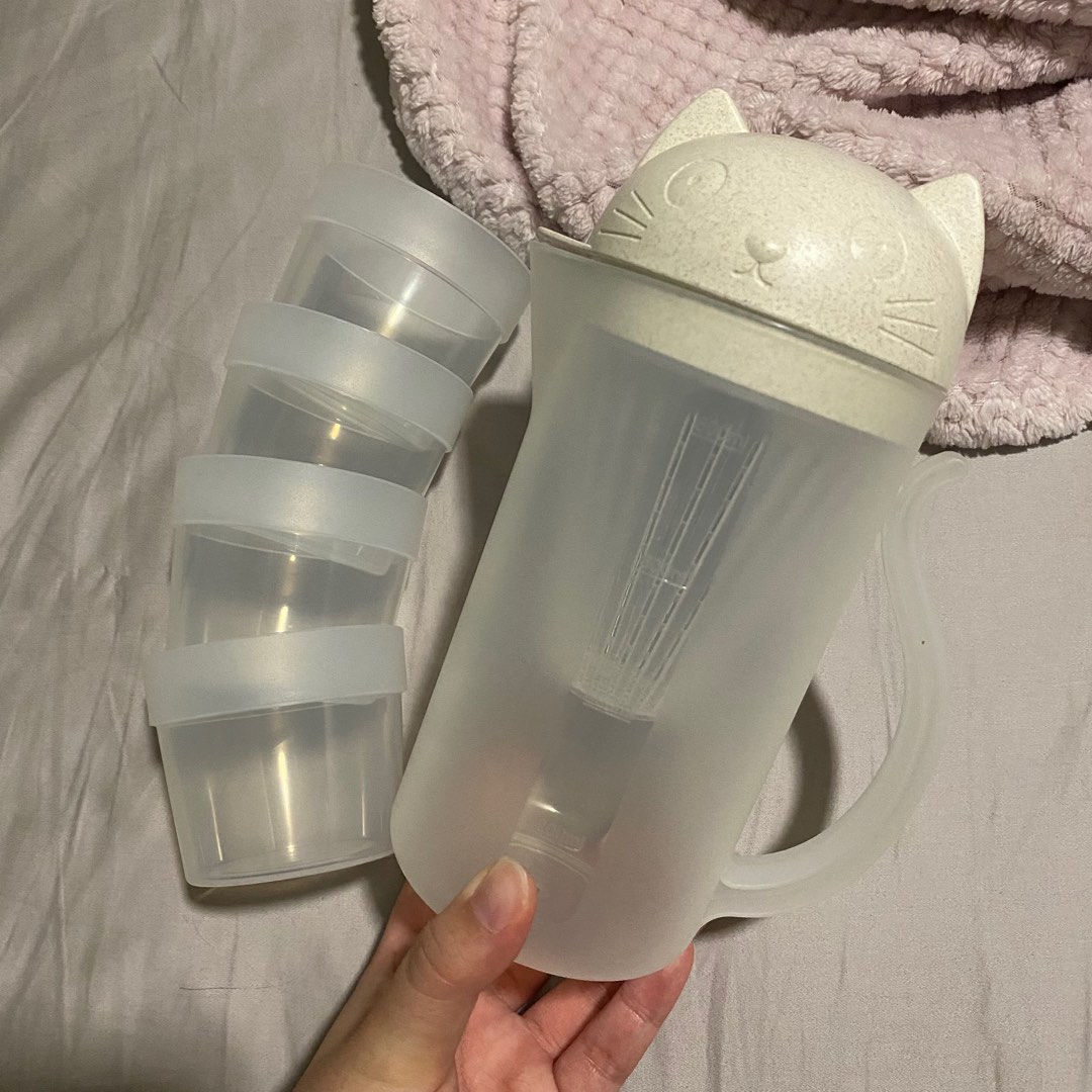 Cat theme - Water Flask with Cups, Furniture & Home Living, Kitchenware ...