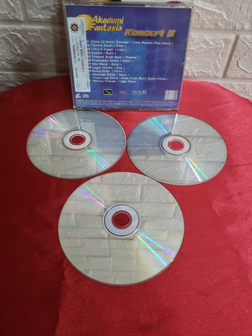 CD + 2 VCD / 2003 NAR RECORD - AKADEMI FANTASIA _ KONSERT 5 / CD + VCD, Hobbies & Toys, Music ...