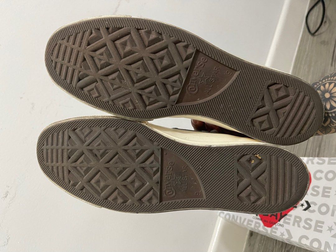 CDG x Cons Black Heart (gray), Men's Fashion, Footwear, Sneakers on ...