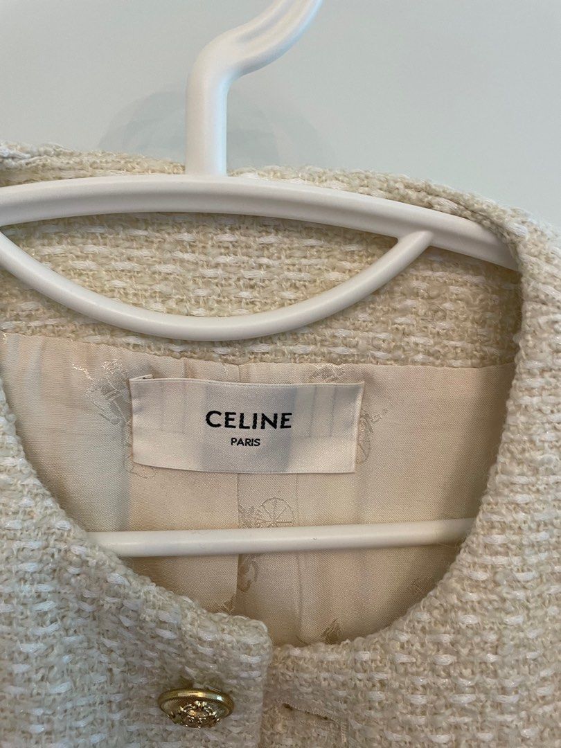Celine Tweed Jacket, 女裝, 上衣, 襯衫 - Carousell