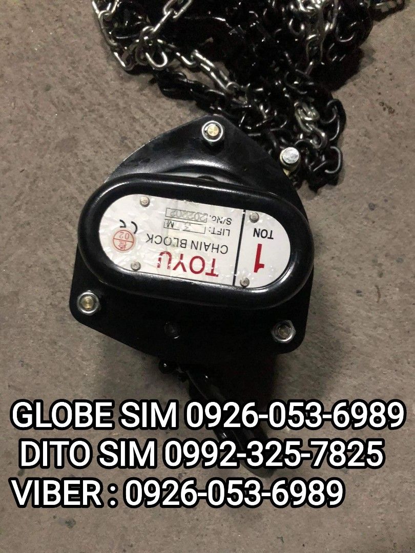 Chain block (toyu), Commercial & Industrial, Construction & Building ...