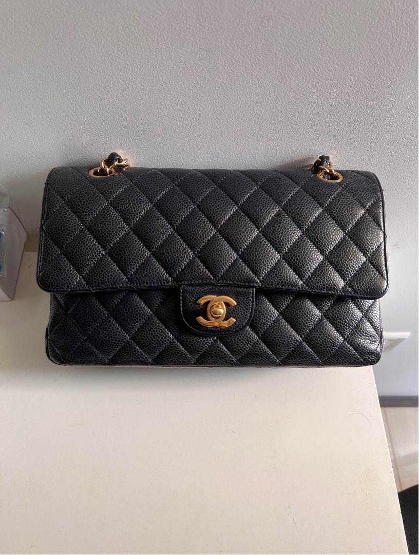 Chanel Classic Medium Flap GHW, Luxury, Bags & Wallets on Carousell