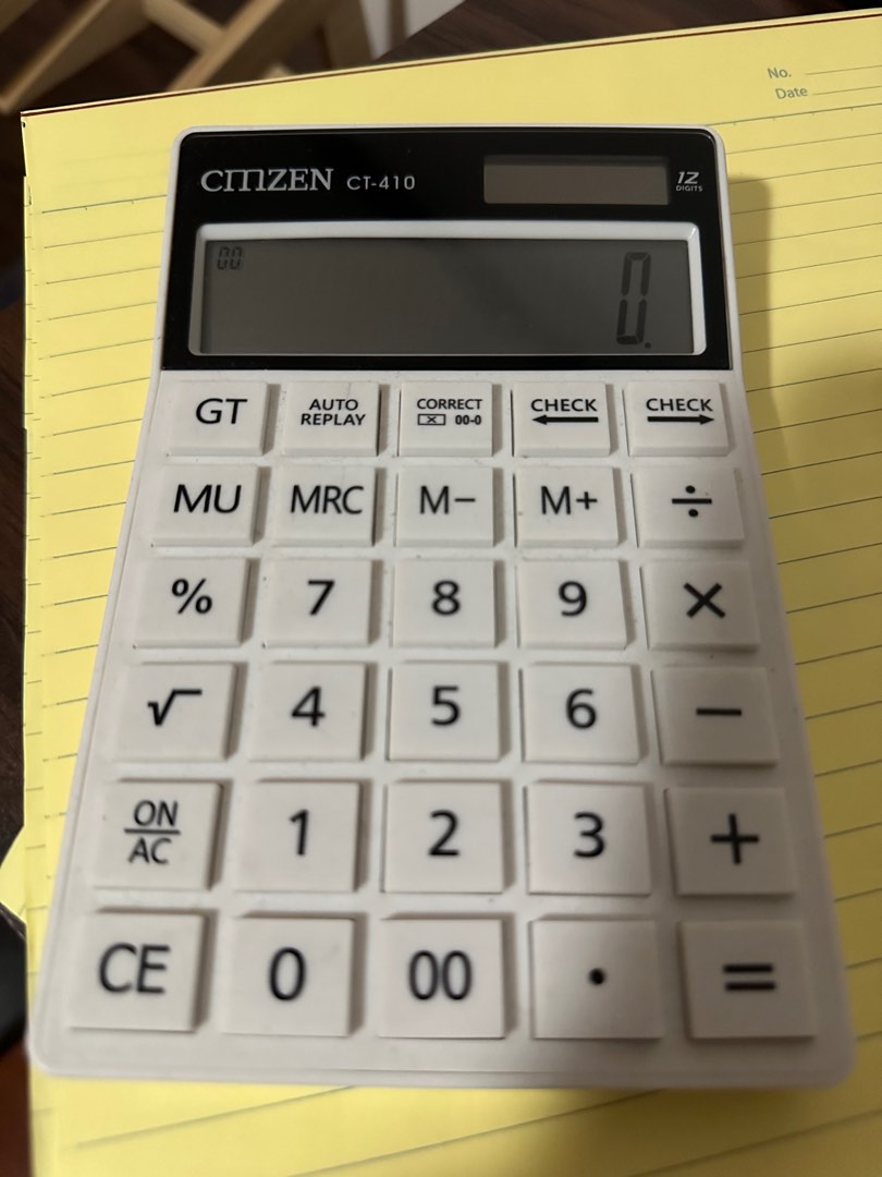 Citizen Calculator CT-410, Hobbies & Toys, Stationary & Craft ...