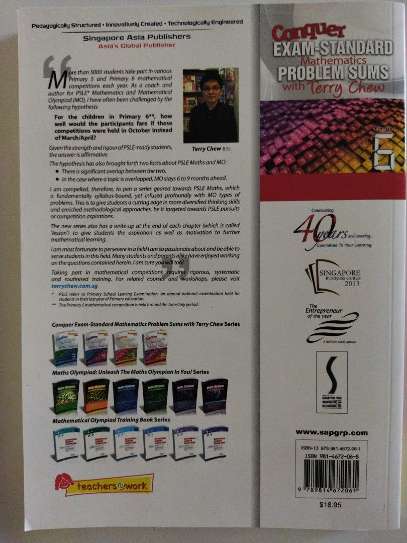 Conquer Mathematics with Terry Chew, Hobbies & Toys, Books & Magazines ...