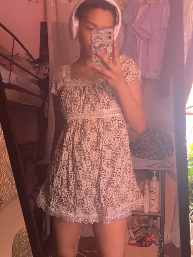 coquette lacy long top on Carousell