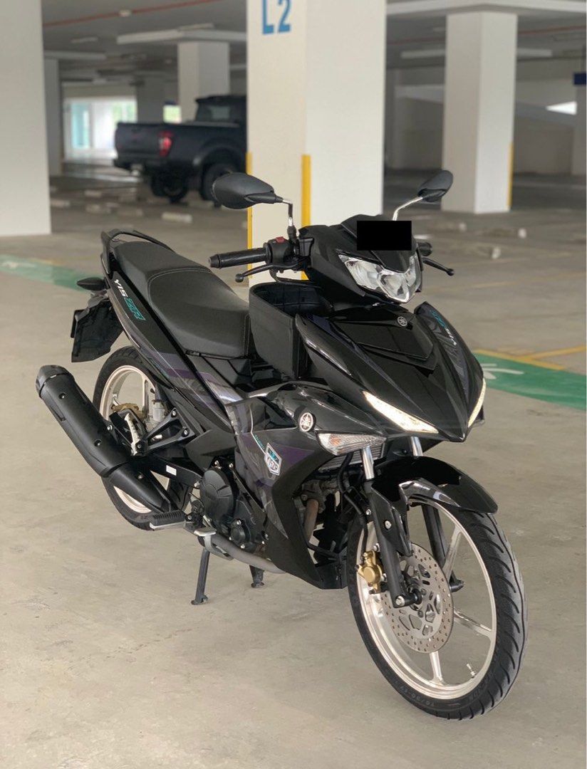 COVERSET Y15ZR V2 2023 (BLACK PURPLE), Motorbikes on Carousell