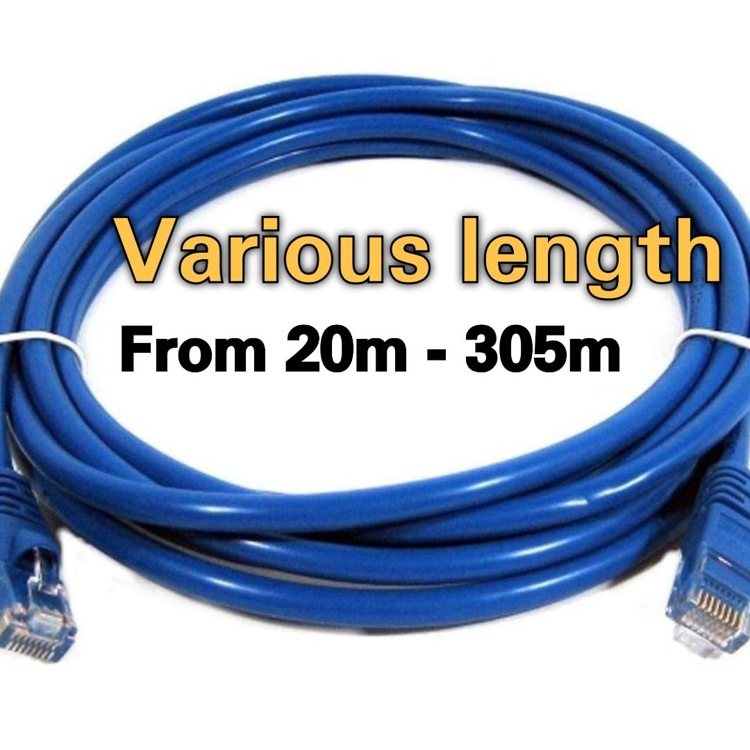 Customizable High-Speed Data Transfer Solution: Custom Length CAT6 LAN ...