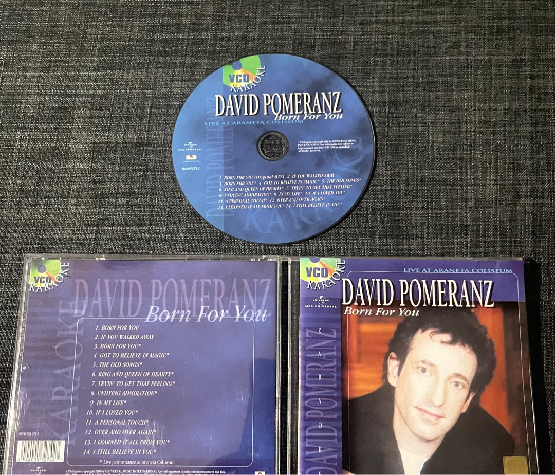 David Pomeranz VCD Karaoke A collection of his hits on video with ...