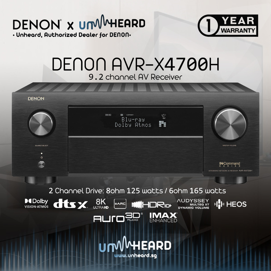 Denon AVR-X4700H AV Receiver 9.2 Home Theatre Amplifier Denon X4700 Denon X4700H Not Marantz AV ...