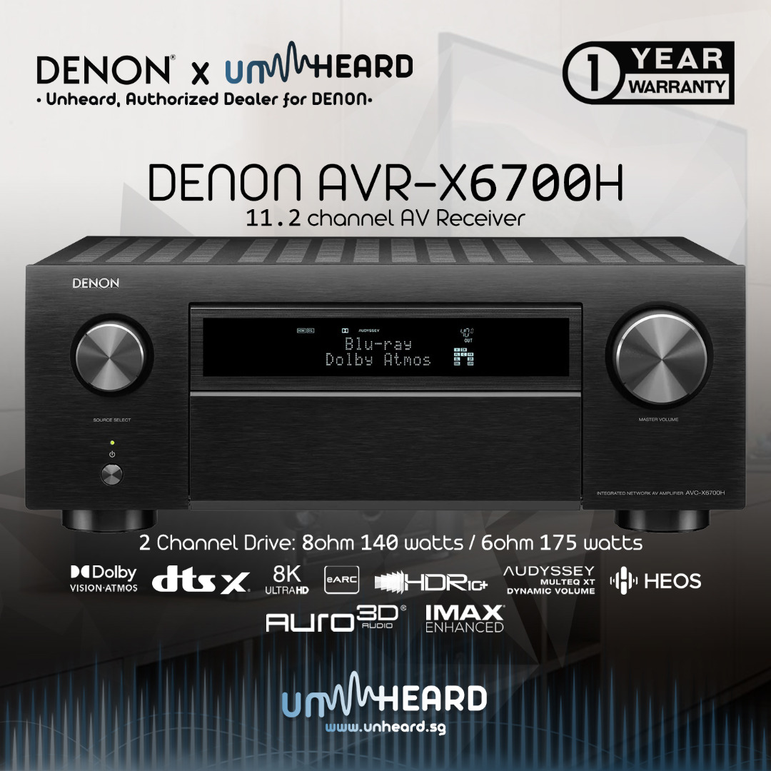 Denon AVR-X6700H AV Receiver 9.2 Home Theatre Amplifier Denon X6700 ...