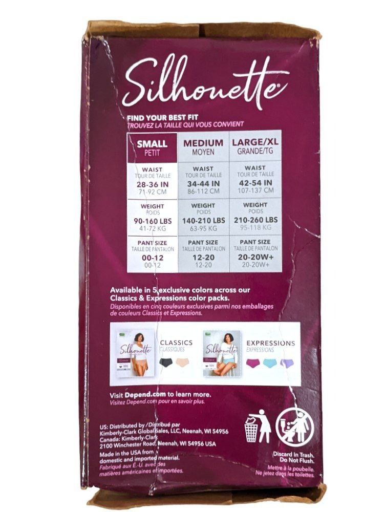 Depend Silhouette Incontinence & Postpartum Underwear for Women ...