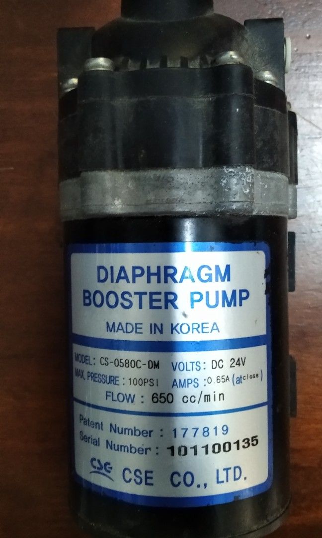 Diaphragm Booster Pump CS-0580C-DM with DC Motor and Check Function ...