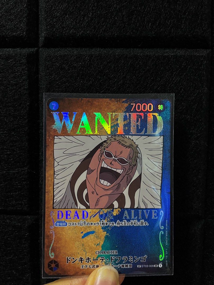 Doflamingo WANTED Secret AA One piece card TCG OPCG OPTCG Mighty Enemies OP01 OP-01 Alternate ...