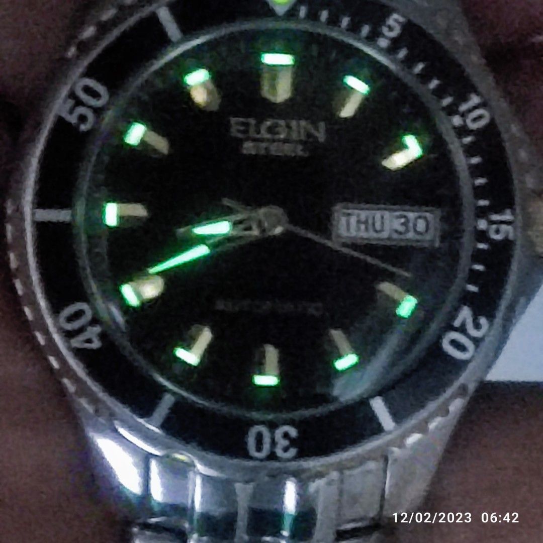 Elgin Steel Automatic, Men's Fashion, Watches & Accessories, Watches on ...
