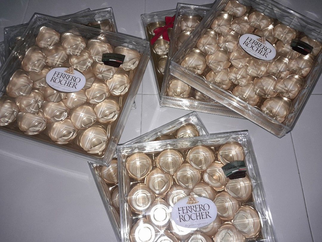 Ferrero Rocher Empty Chocolate Box (2x Rectangular Available), Food ...