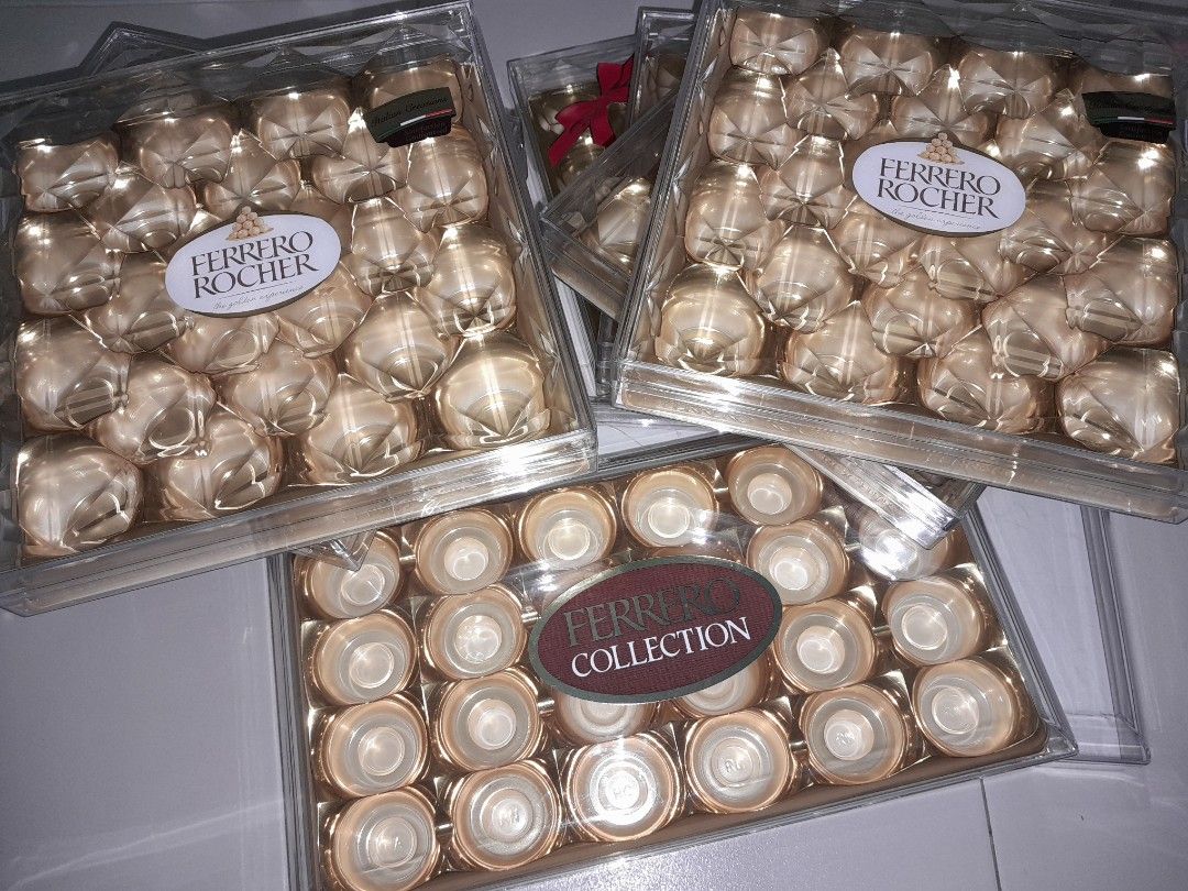 Ferrero Rocher Empty Chocolate Box (2x Rectangular Available), Food ...