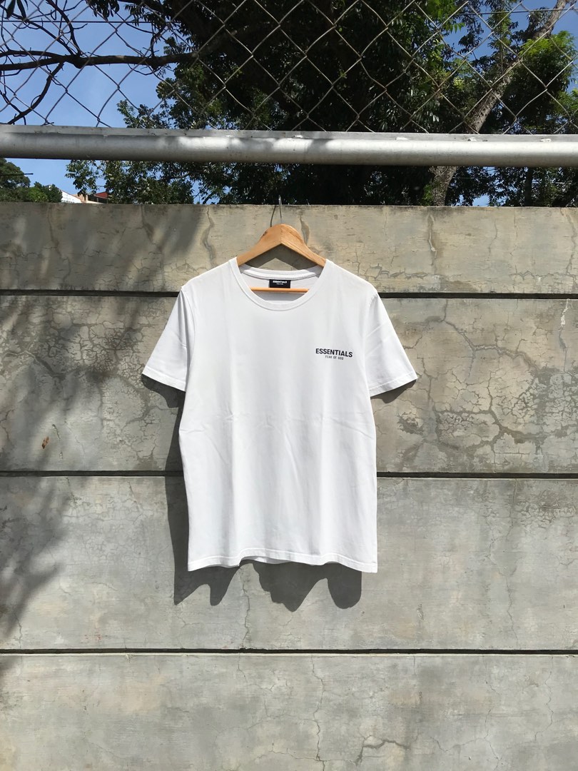Essentials White T-Shirt on Carousell