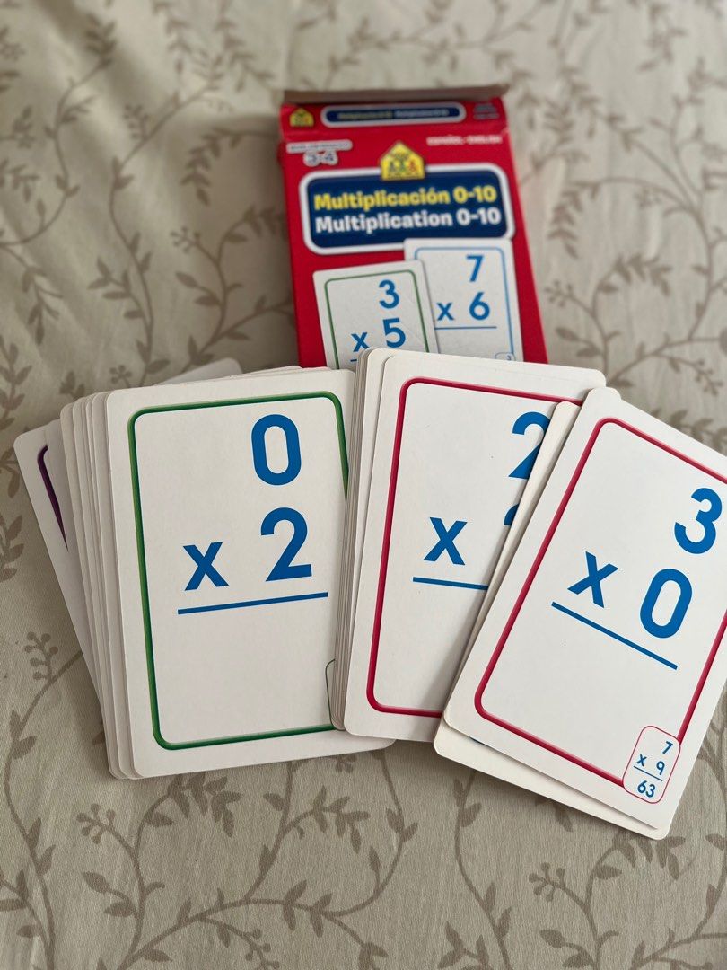 Flash Cards (addition, subtraction & multiplication), Hobbies & Toys ...