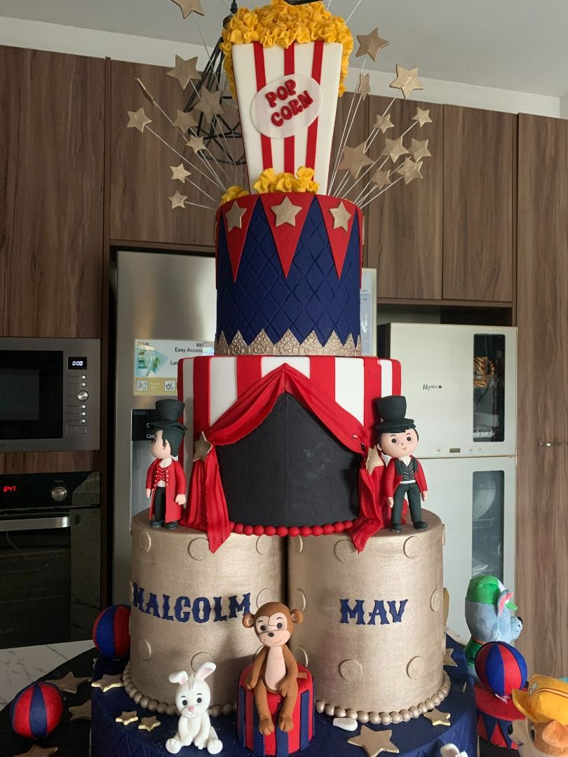 FONDANT CAKE STYROFOAM INSIDE (CARNIVAL THEME), Food & Drinks, Homemade ...