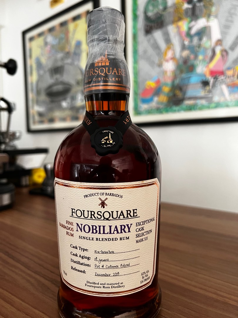Foursquare single blended rum: Nobiliary, Food & Drinks, Alcoholic ...