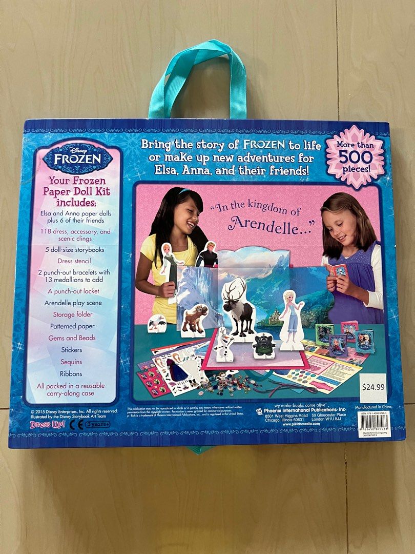 Frozen Storybook Paper Doll Kit, Hobbies & Toys, Toys & Games on Carousell