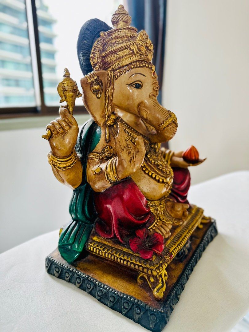 Ganesha Paper Mache Idol, Furniture & Home Living, Home Decor, Other ...