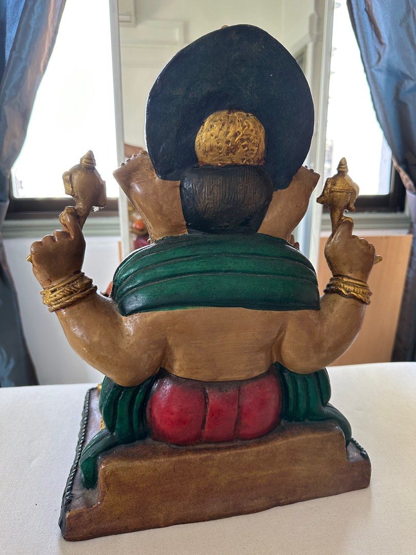 Ganesha Paper Mache Idol, Furniture & Home Living, Home Decor, Other ...