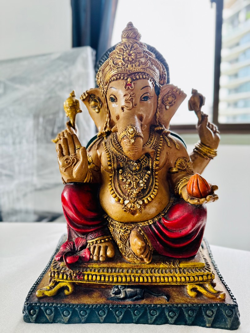 Ganesha Paper Mache Idol, Furniture & Home Living, Home Decor, Other ...