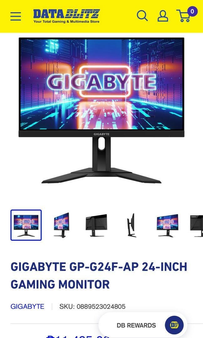 GIGABYTE GP-G24F-AP 24" 165Hz/OC 170Hz GAMING MONITOR, Computers & Tech ...
