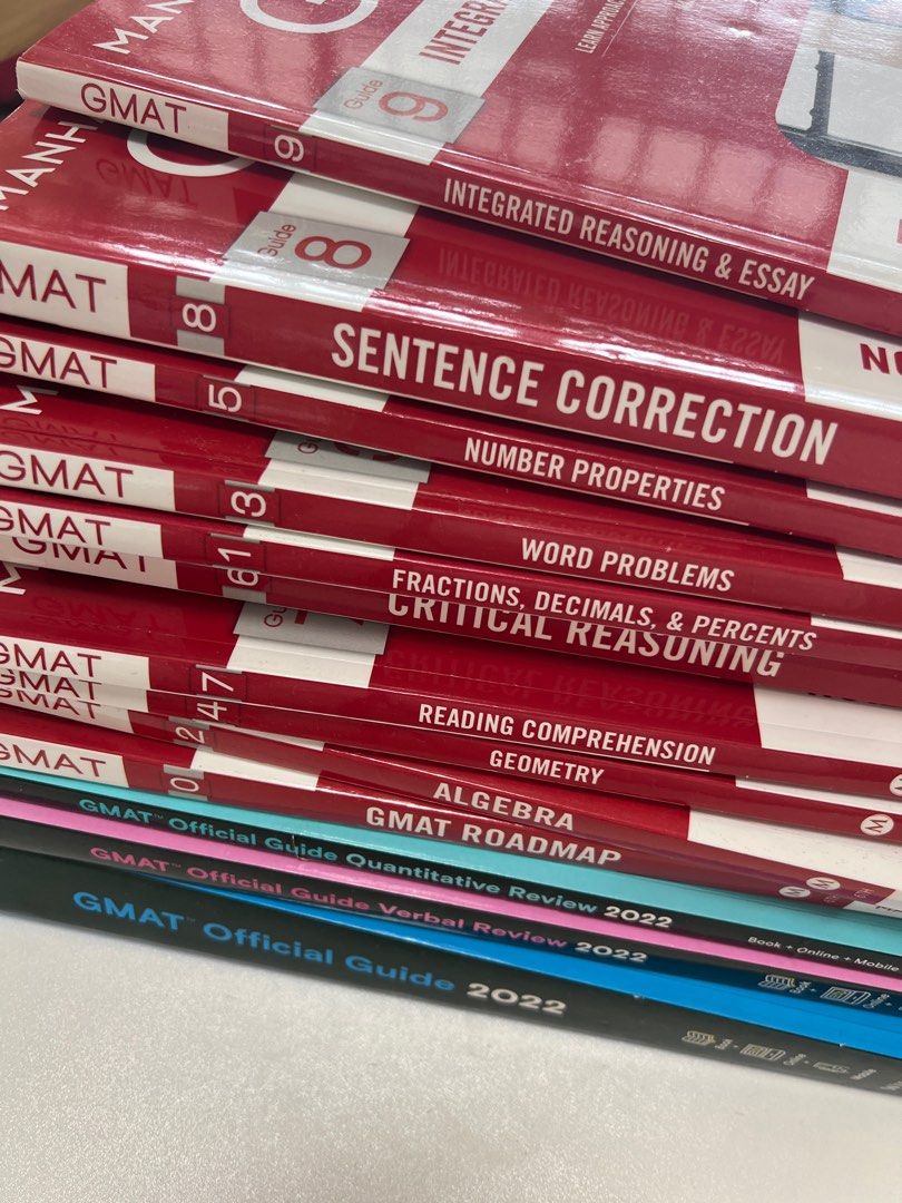 Gmat official review + manhattan prep, Hobbies & Toys, Books ...
