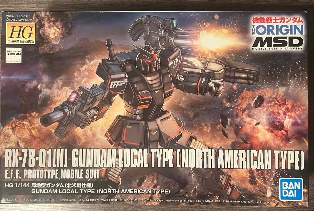 HG GTO HG RX-78-01[N] Gundam Local Type [North America Type], 興趣及遊戲, 玩具 ...