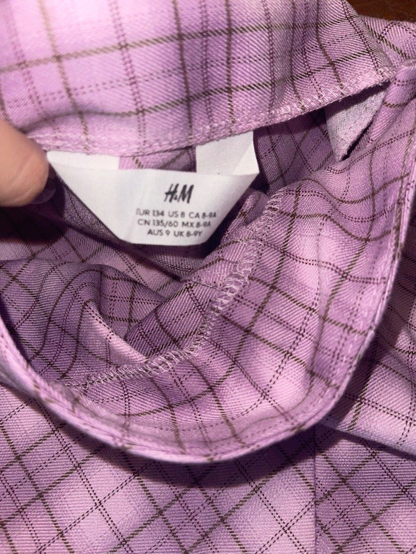 H&M light purple checkered skirt y2k aesthetic, Women's Fashion, Bottoms, Skirts on Carousell