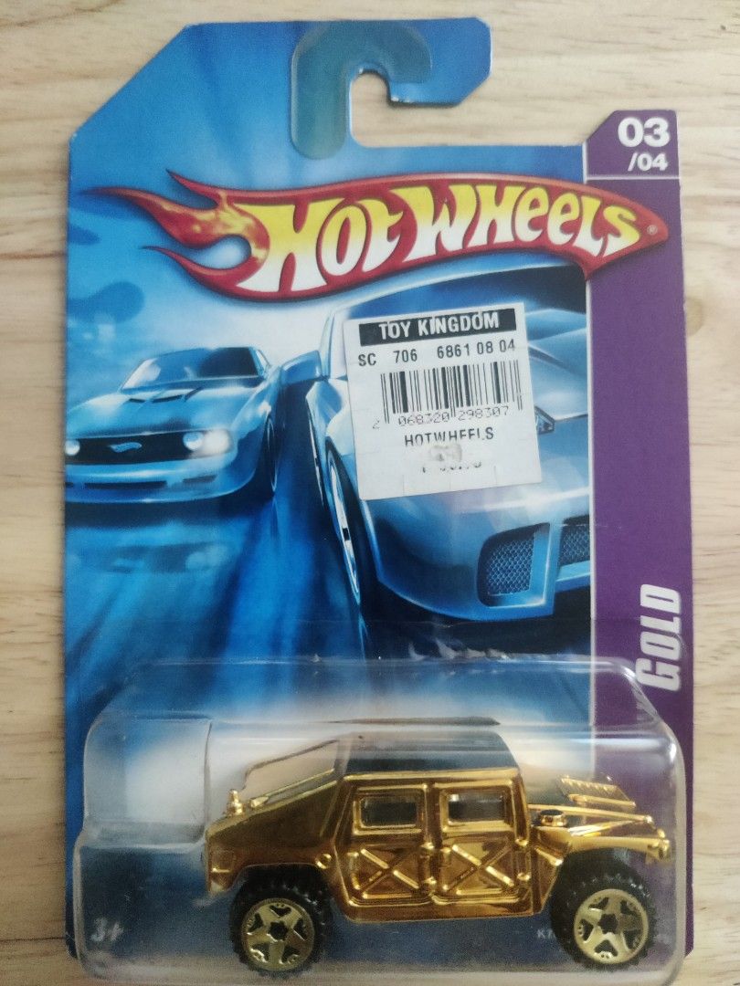 Hot wheels Gold Humvee, Hobbies & Toys, Toys & Games on Carousell
